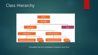 Java SE 11 Exception Handling | PPT