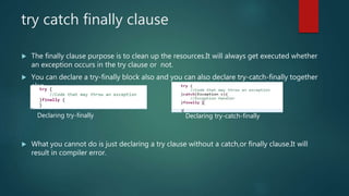 Java SE 11 Exception Handling | PPT