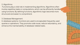 Presentation about Real Life Application of Function. | PPTX