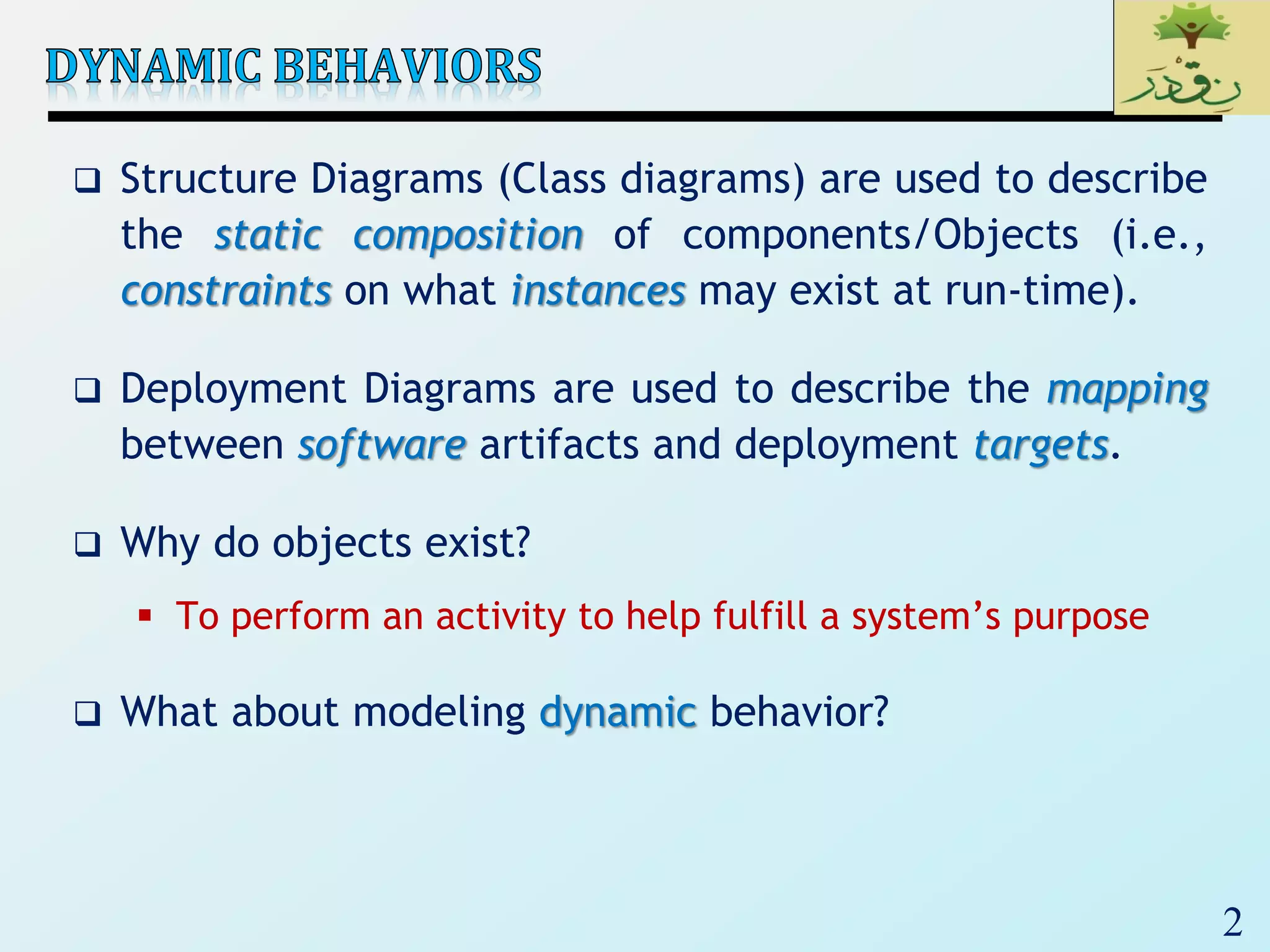 SE18_Lec 10_ UML Behaviour and Interaction Diagrams | PDF