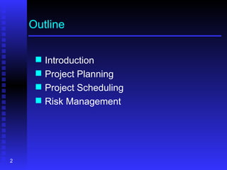 project management in software engineering | PPT