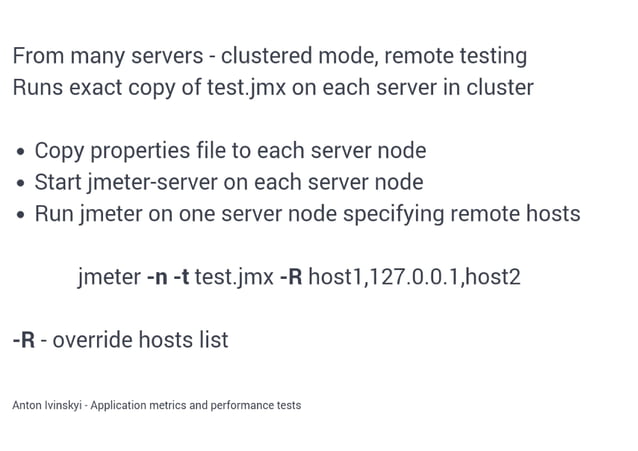 Application metrics and performance tests (Java) | PPT