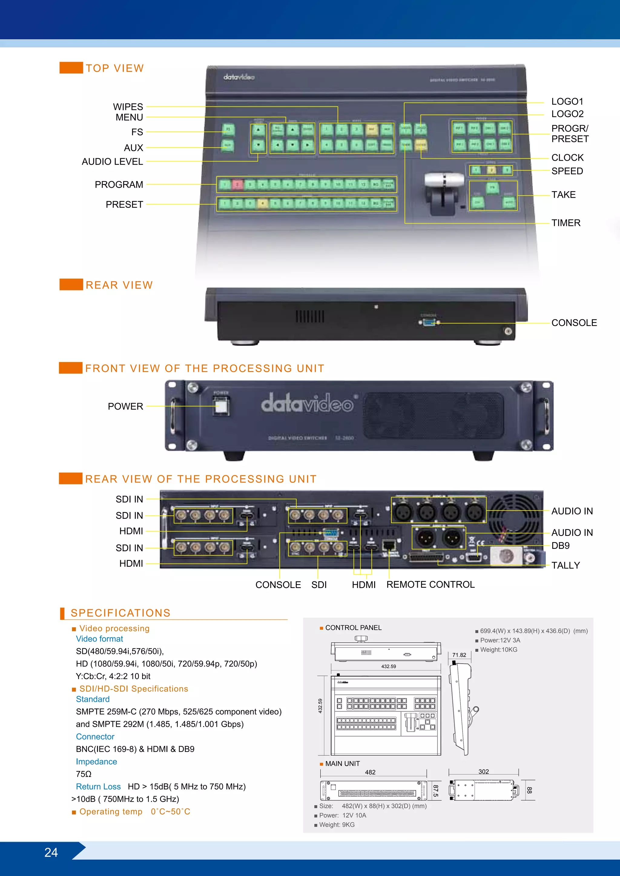 Datavideo SE-2800 | PDF