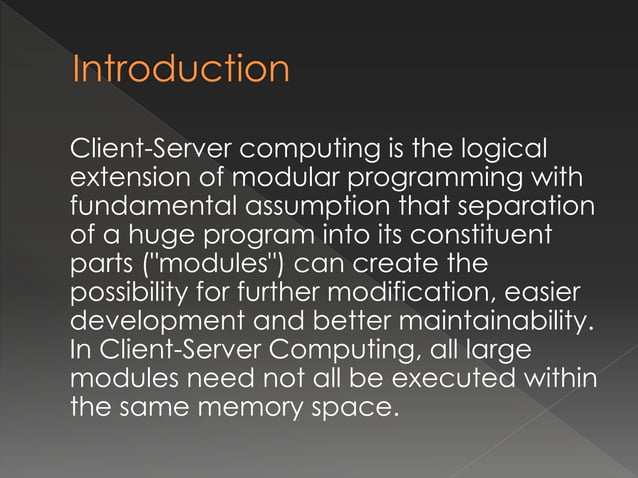 Distributed Software Engineering with Client-Server Computing | PPT