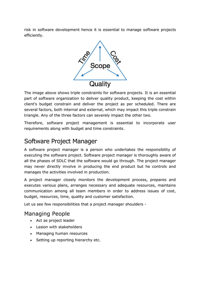 SWE-401 - 3. Software Project Management | PDF | Operating Systems | Computer Software and ...