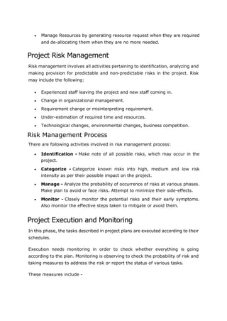 SWE-401 - 3. Software Project Management | PDF