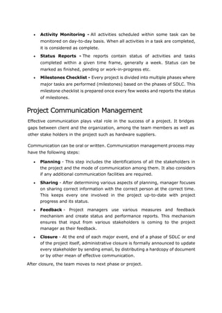 SWE-401 - 3. Software Project Management | PDF | Operating Systems | Computer Software and ...