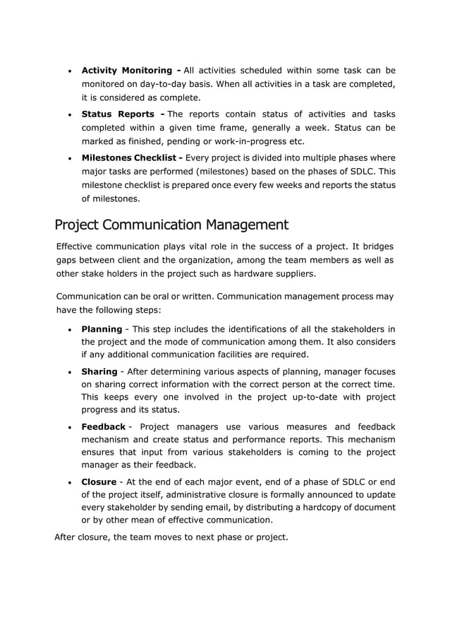 SWE-401 - 3. Software Project Management | PDF | Operating Systems | Computer Software and ...