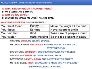 Se4 lesson 18-my brothers personalities | PDF