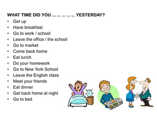 Se4 lesson 5-did you go to school yesterday | PPT