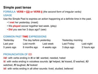 Se4 lesson 5-did you go to school yesterday | PDF