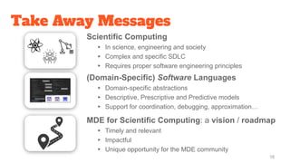 When Scientific Software Meets (Model-Driven) Software Engineering | PPT