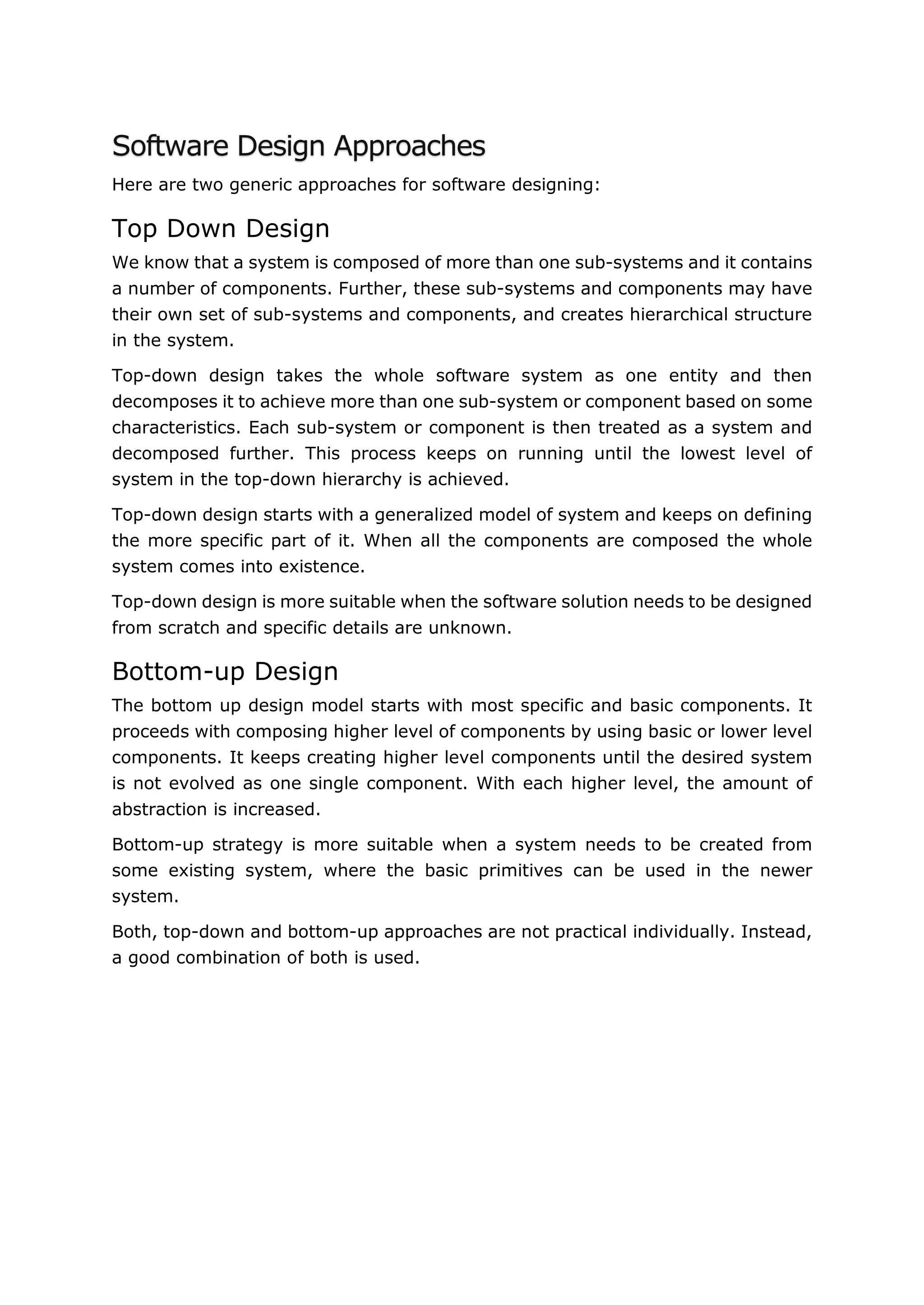 SWE-401 - 7. Software Design Strategies | PDF
