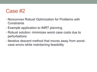 Advanced Optimization Survey Project Presentation: Robust Optimization ...