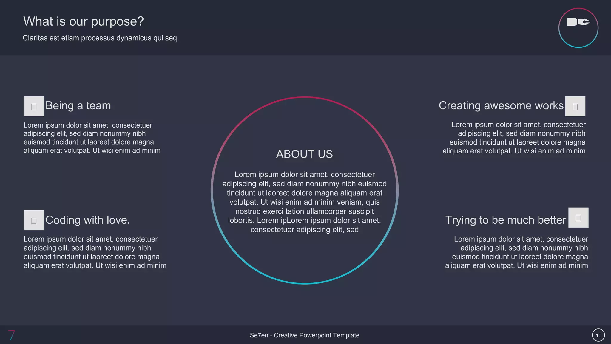 Se7en Powerpoint Template - Creative PPT Design | PPT
