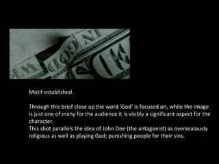 Se7en opening credits analysis | PPTX