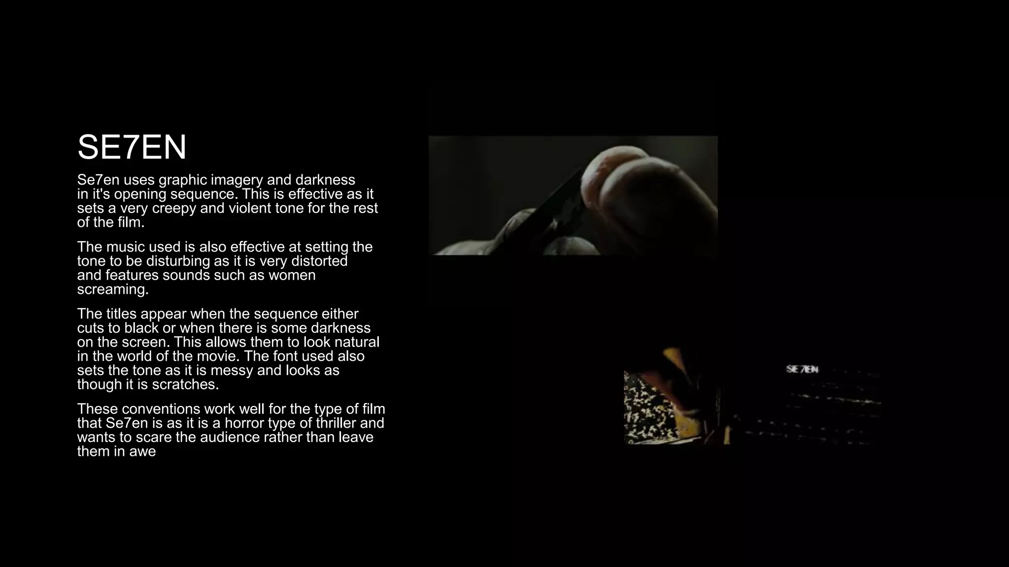 Se7en analysis | PPTX