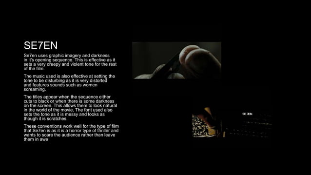 Se7en analysis | PPT