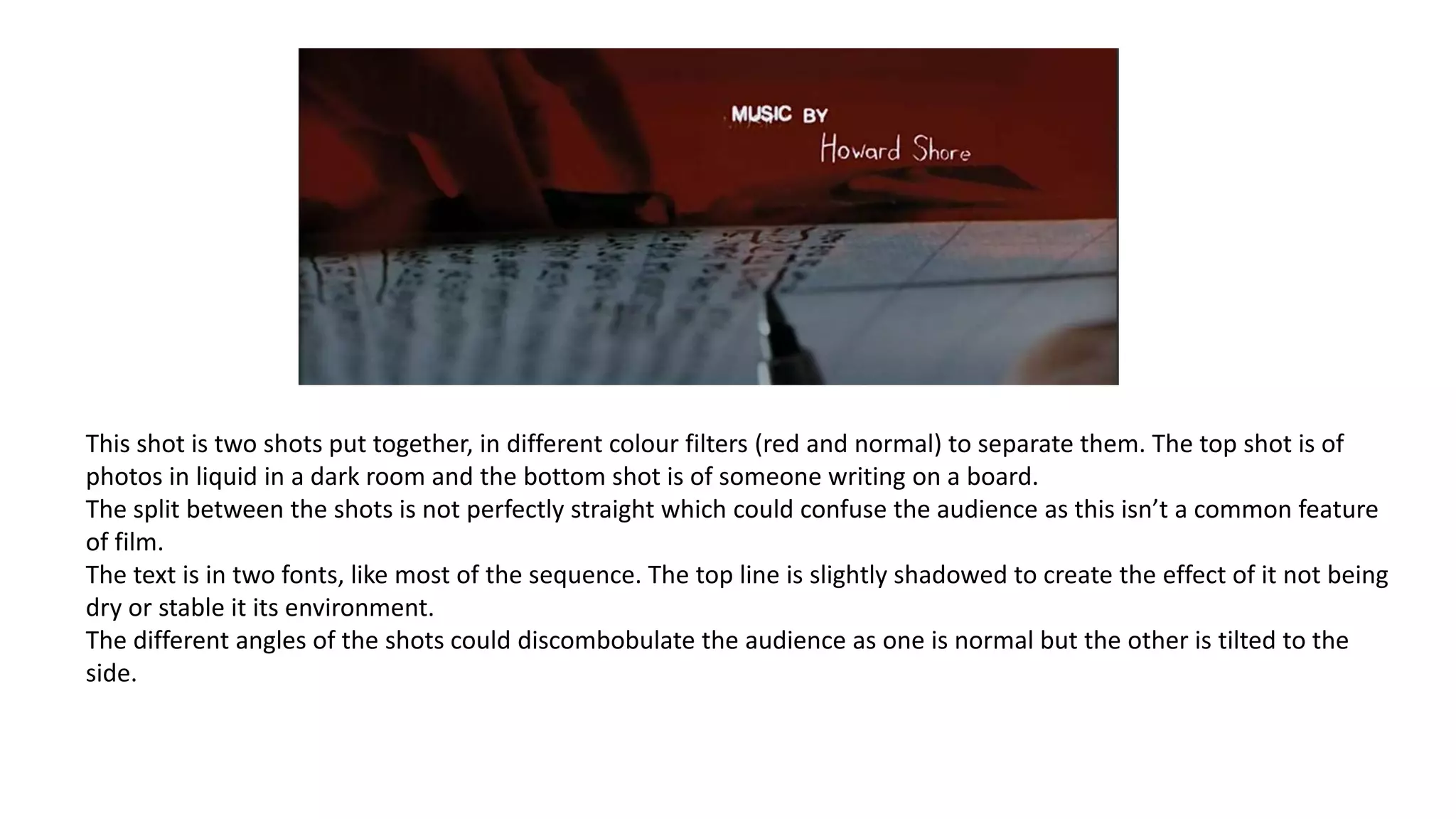 Se7en opening sequence analysis | PPTX | Needlework | Arts and Crafts