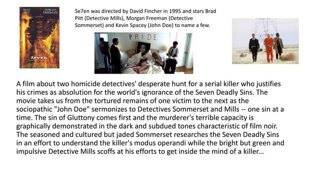 Se7en opening sequence analysis | PPT