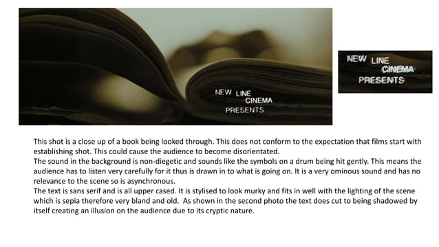 Se7en opening sequence analysis | PPT