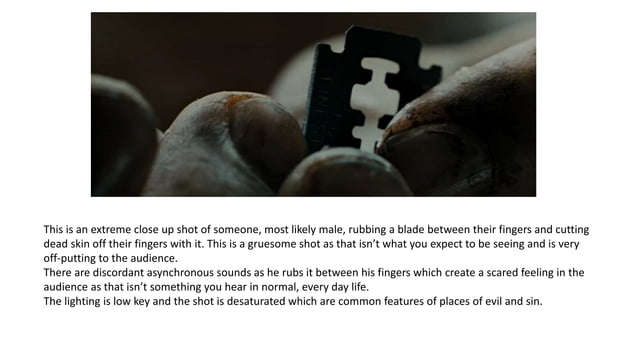 Se7en opening sequence analysis | PPT