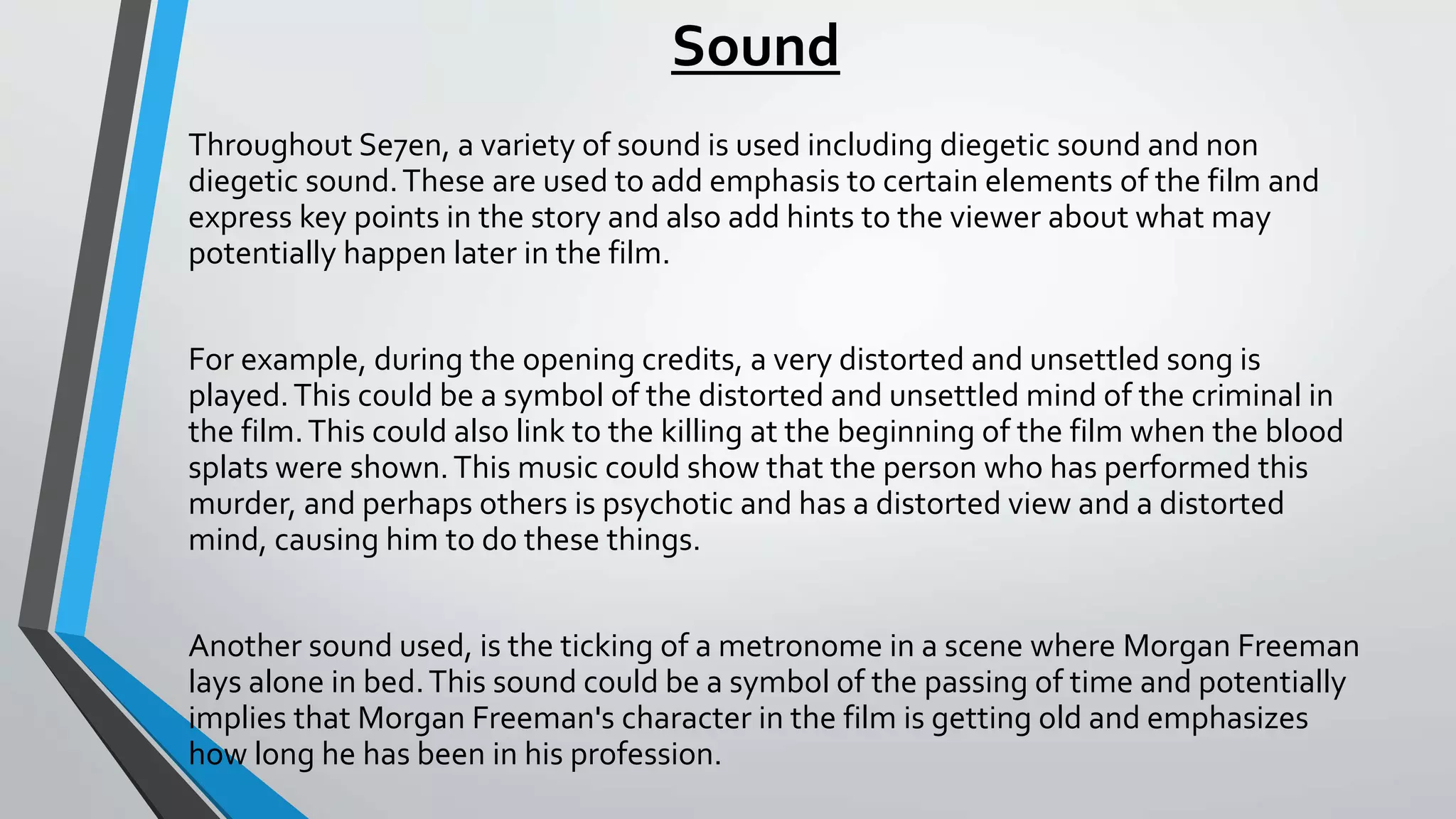 Se7en textual analysis | PPTX