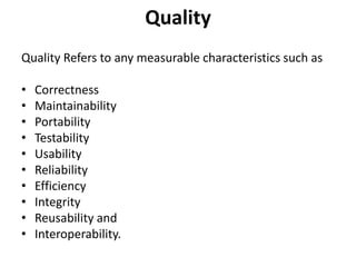 SOFTWARE RELIABILITY AND QUALITY ASSURANCE | PPTX