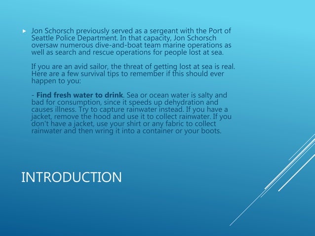 Lost at Sea Survival Tips | PPT