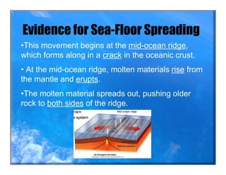 Sea-Floor Spreading Notes - Jenny | PDF