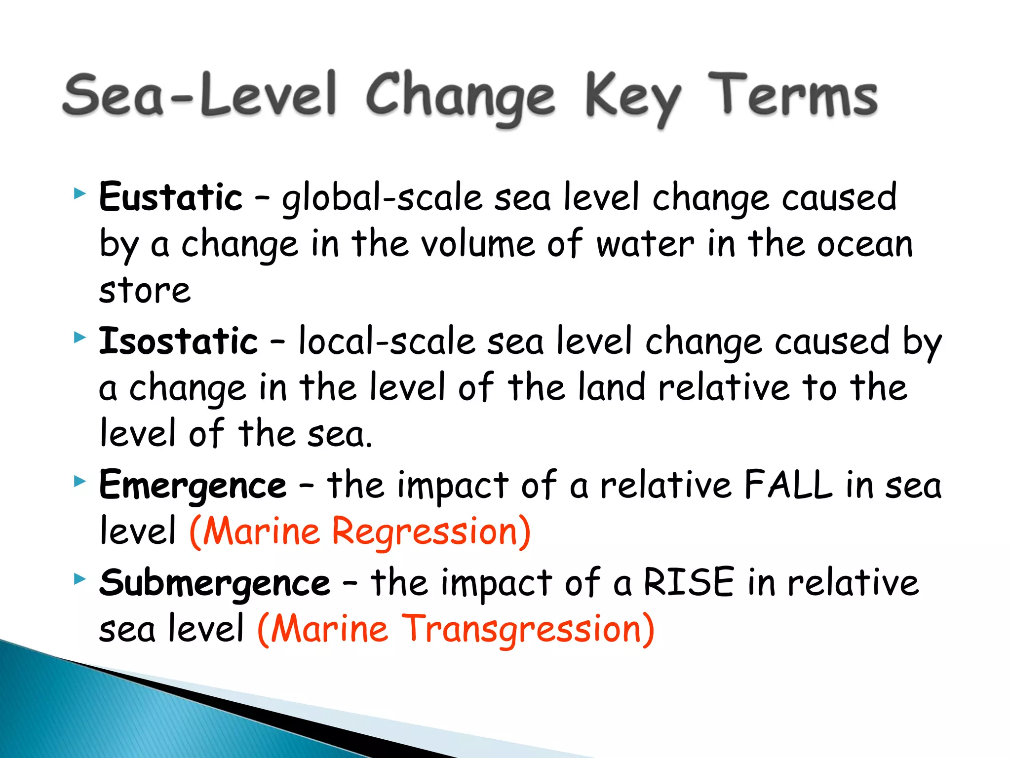Sea level change | PPT