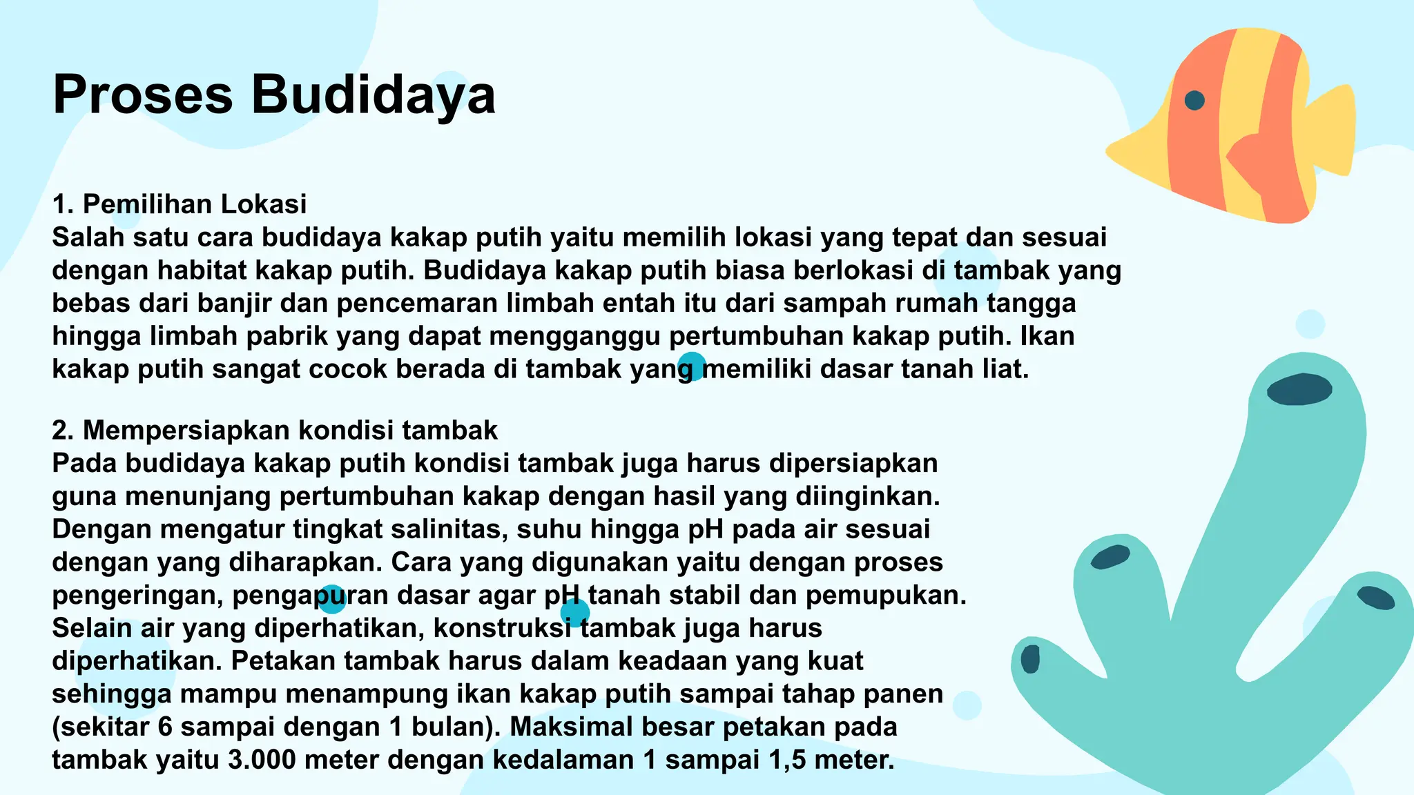 Budidaya Ikan (Sarana dan Alat, serta proses) | PPT