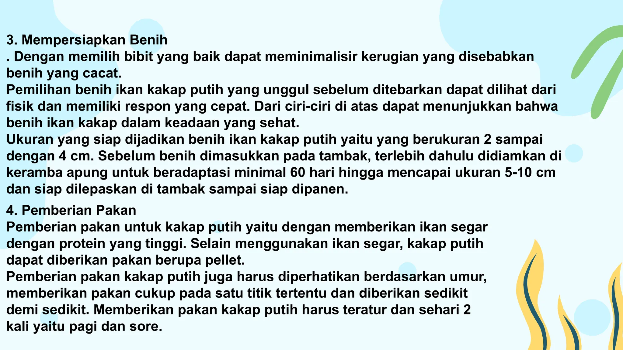 Budidaya Ikan (Sarana dan Alat, serta proses) | PPT