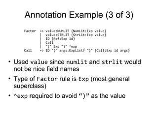 An Annotation Framework for Statically-Typed Syntax Trees | PPT