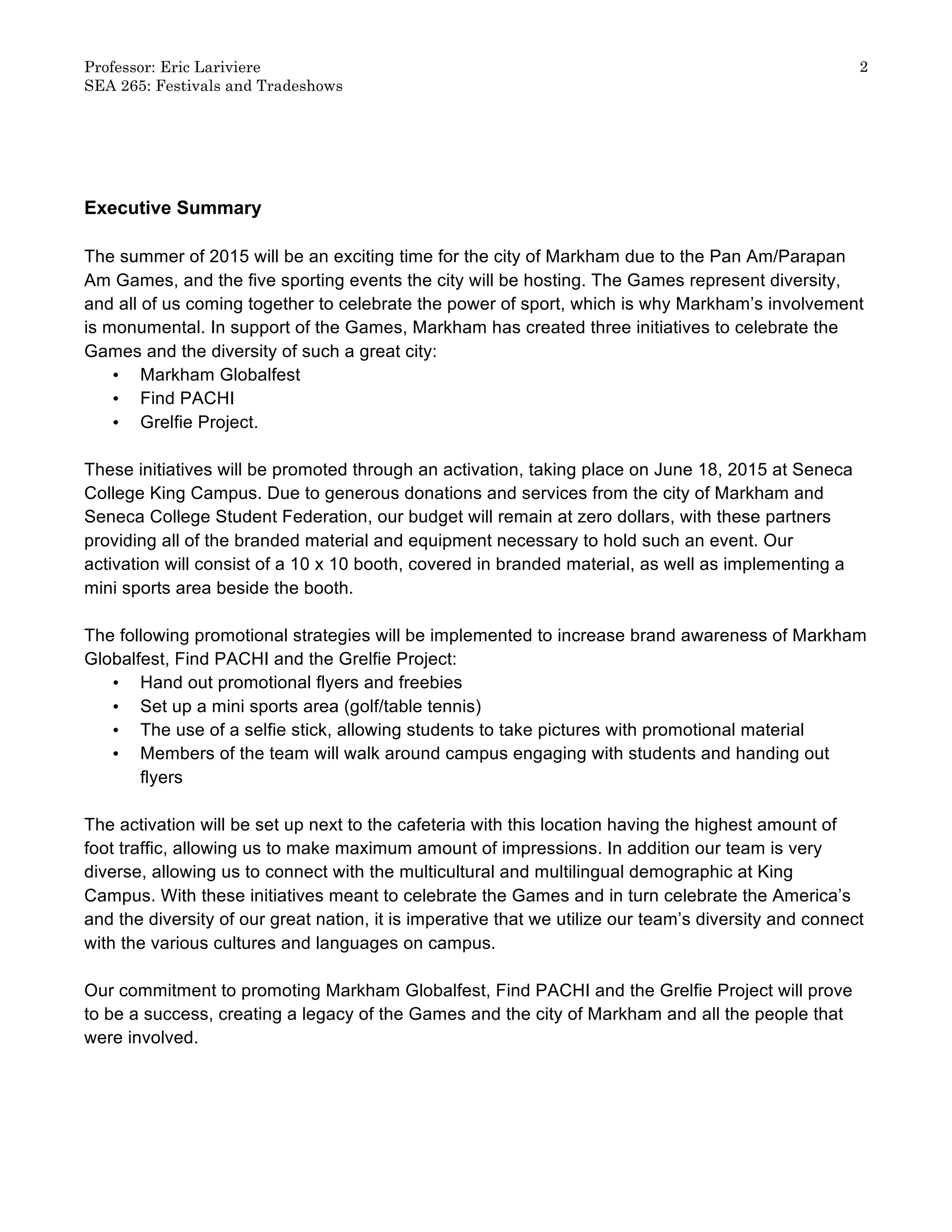 Sea265 fest&trade shows-marketing-activation-proposal-and-plan | PDF