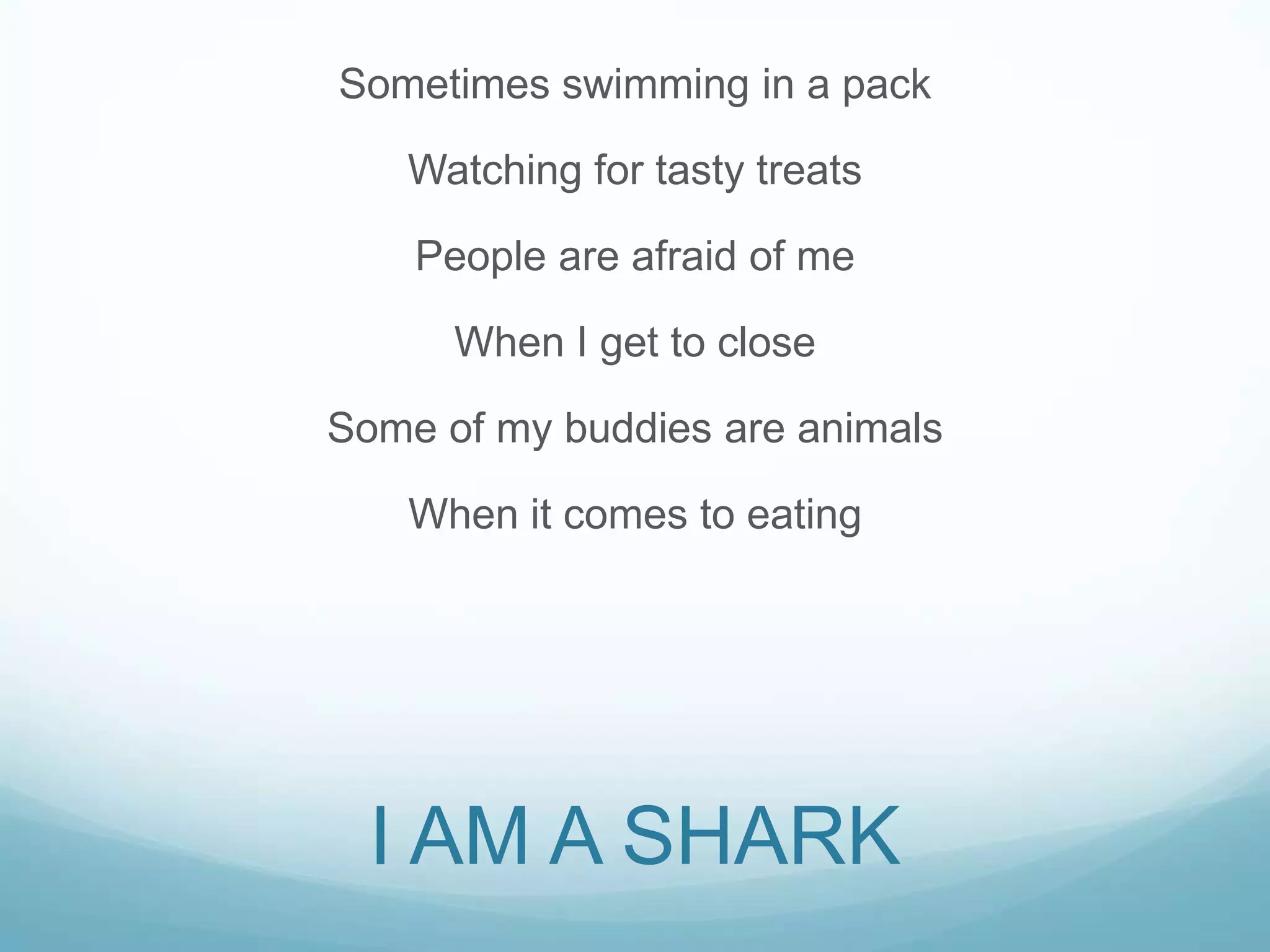 Sea animals poem 5 | PPTX