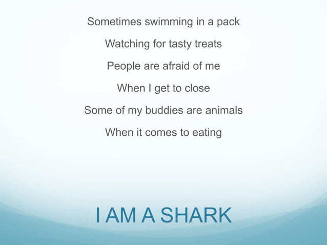 Sea animals poem 5 | PPTX | Fish and Aquariums | Pets