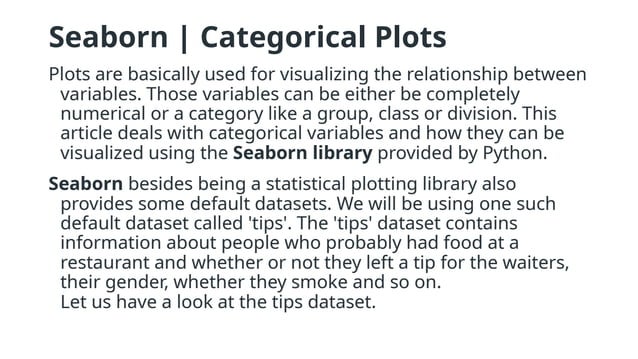 Seaborn document i sued for teaching my class | PPTX