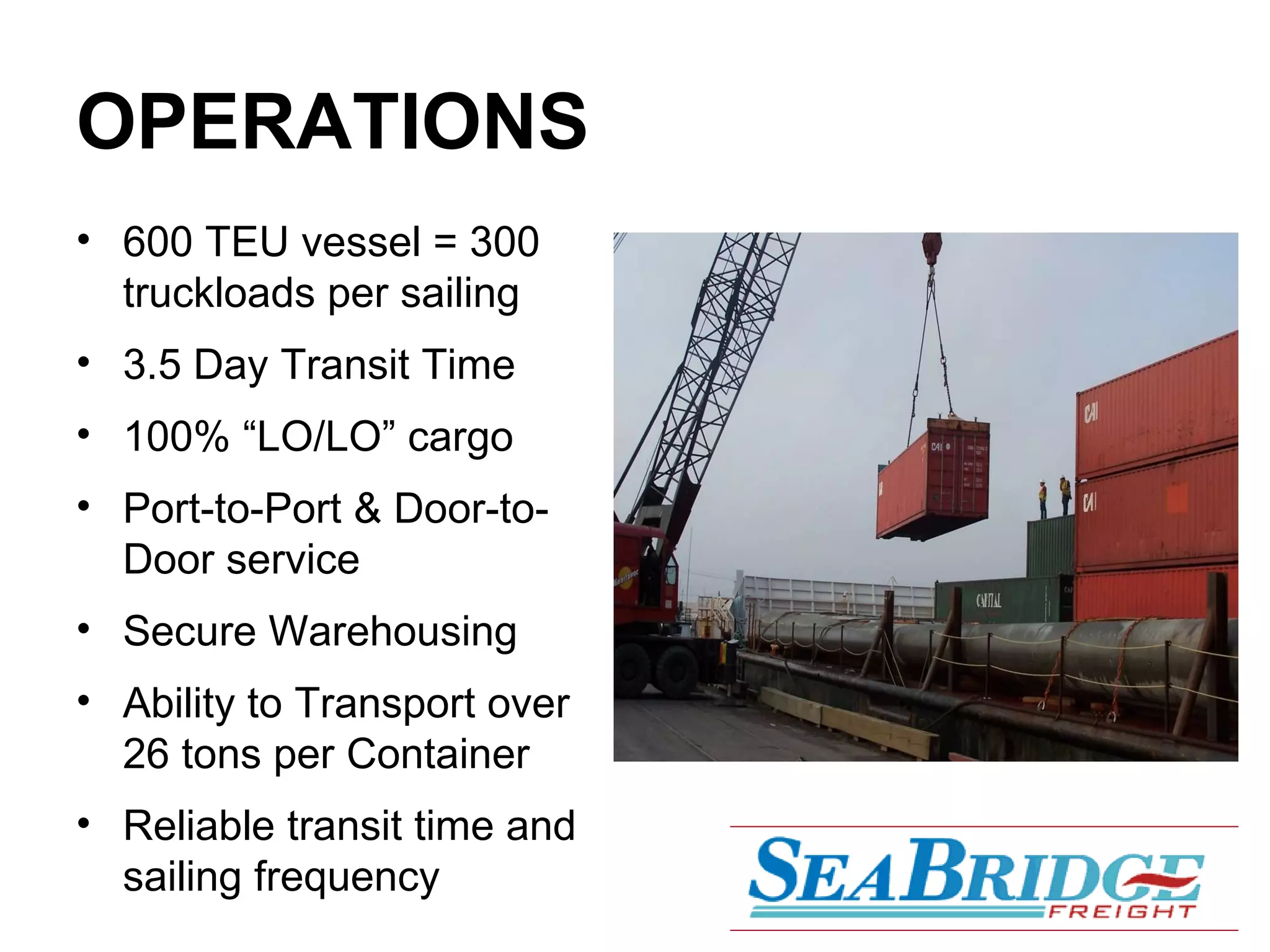 Sea Bridge Freight Slides | PPT