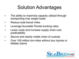 Sea Bridge Freight Slides | PPT