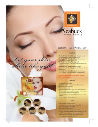 Seabuck Ayurveda Pvt. Ltd., New Delhi, Facial Kits | PDF