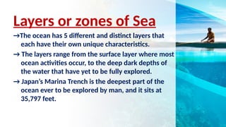 Sea, Types, Defining Boundaries of Seas, Zones/Layers | PPTX