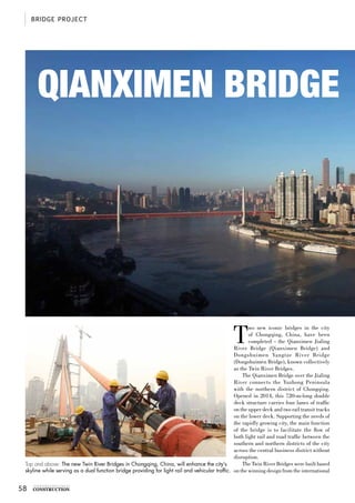 Southeast Asia Construction - Qianximen Bridge, Chongqing, China | PDF