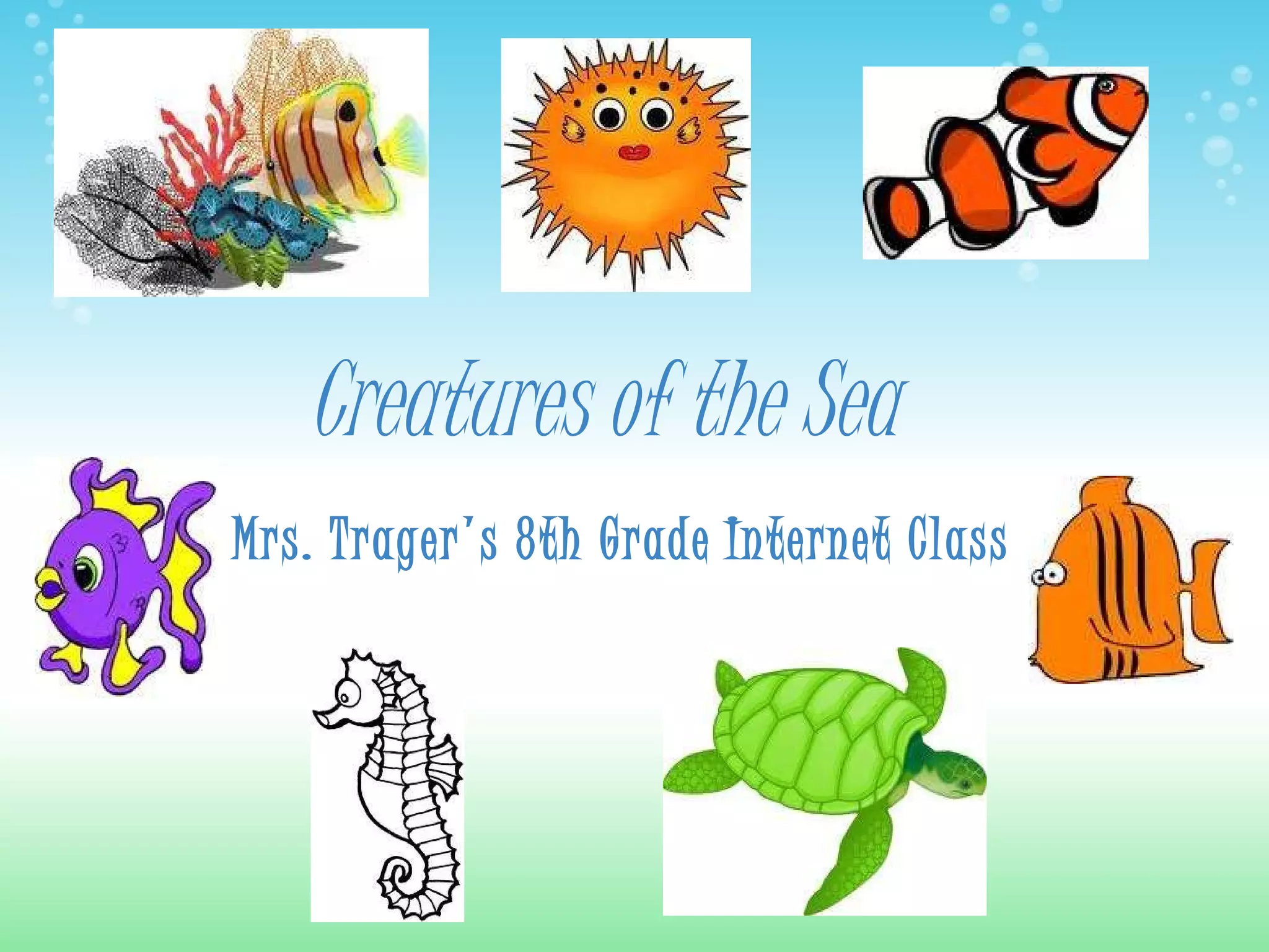 Sea Creatures PowerPoint | PPT