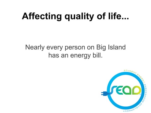 Student Energy Ambassador Development (SEAD) Program | PPT