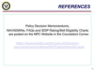 Sea duty incentive pay by joseph ferdinand | PDF