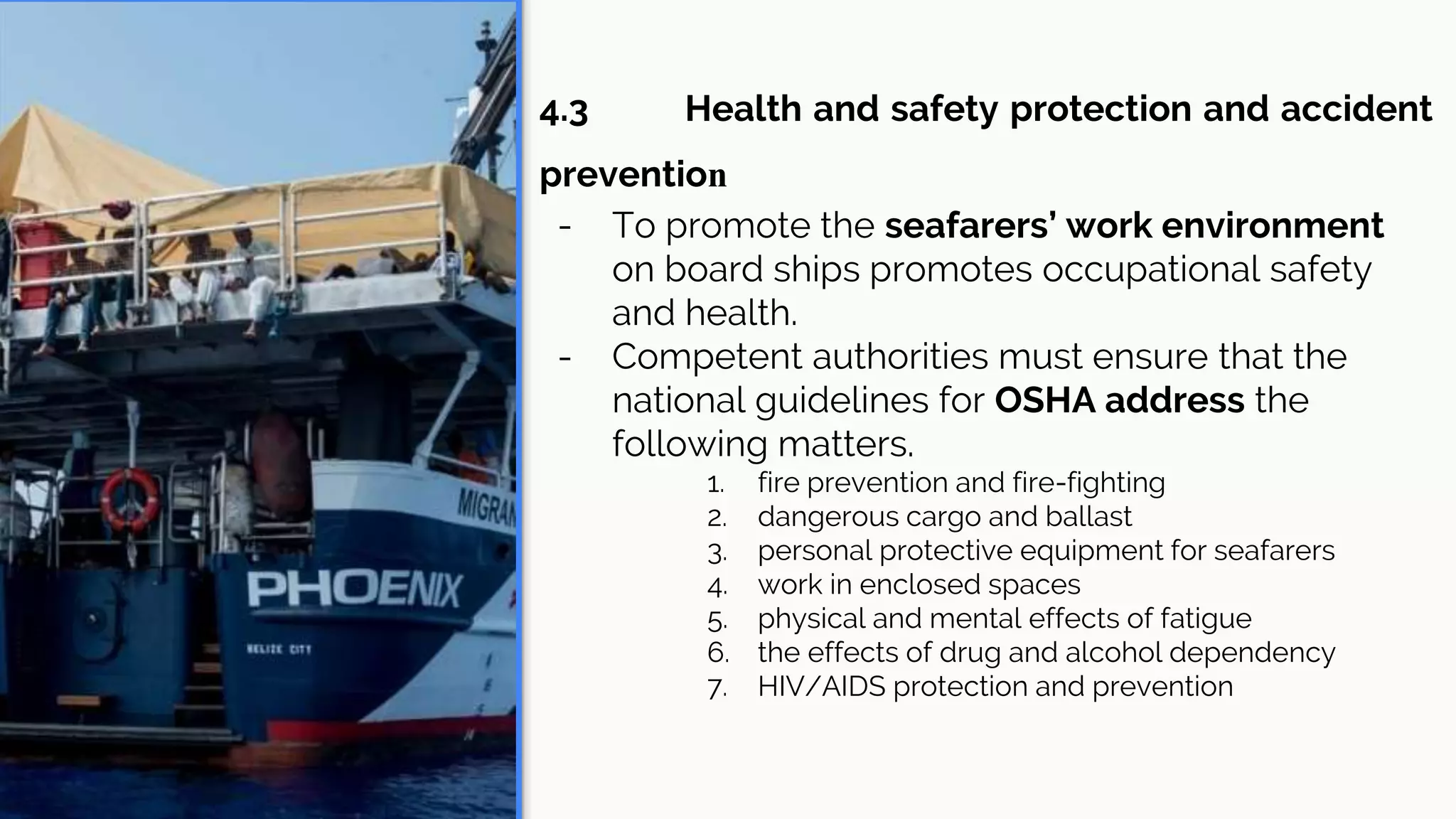 Seafarer right under ilo convention | PPTX