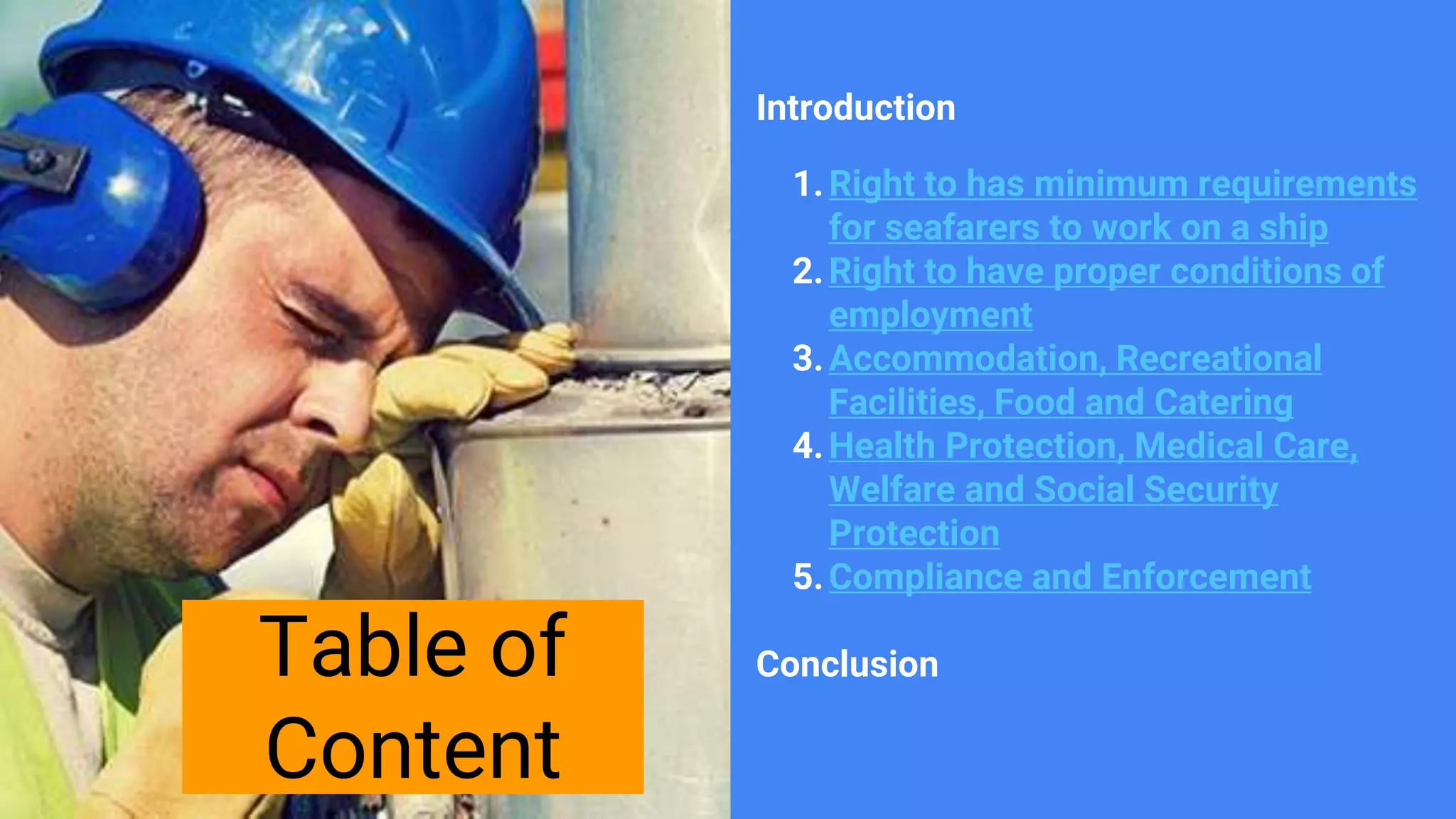 Seafarer right under ilo convention | PPTX