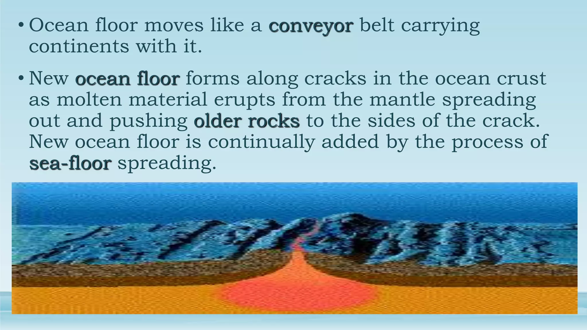 Seafloor spreading theory discuss 3 | PPTX