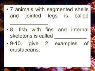 Seafood lesson for g10 | PPTX